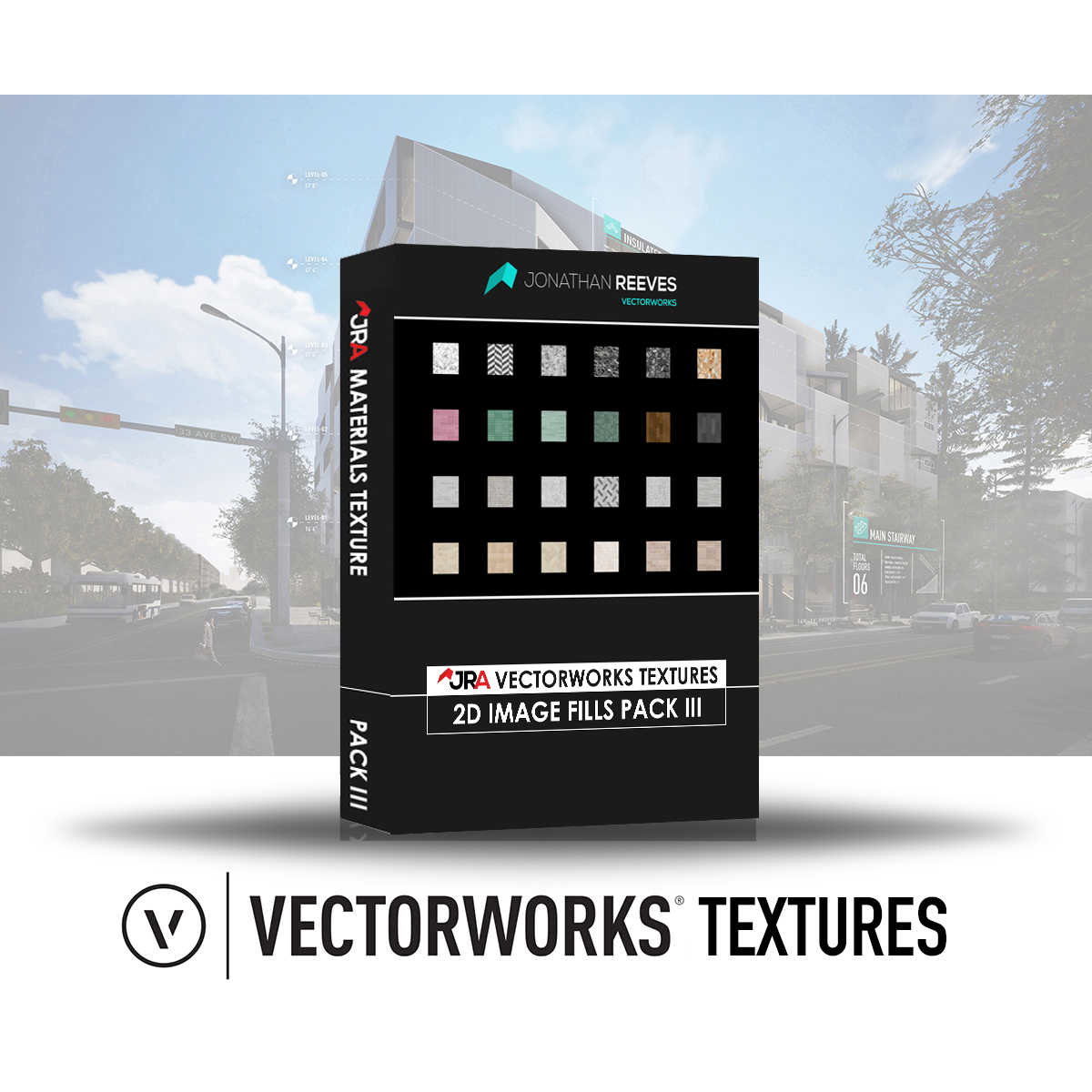 Vectorworks High Quality Image Fills Pack III - Jonathan Reeves